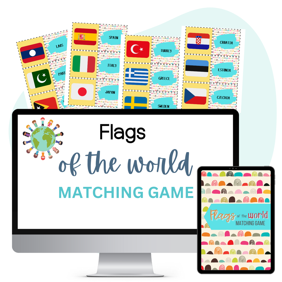 Flags Of The World Matching Game Printable – Pop Sugar Cafe
