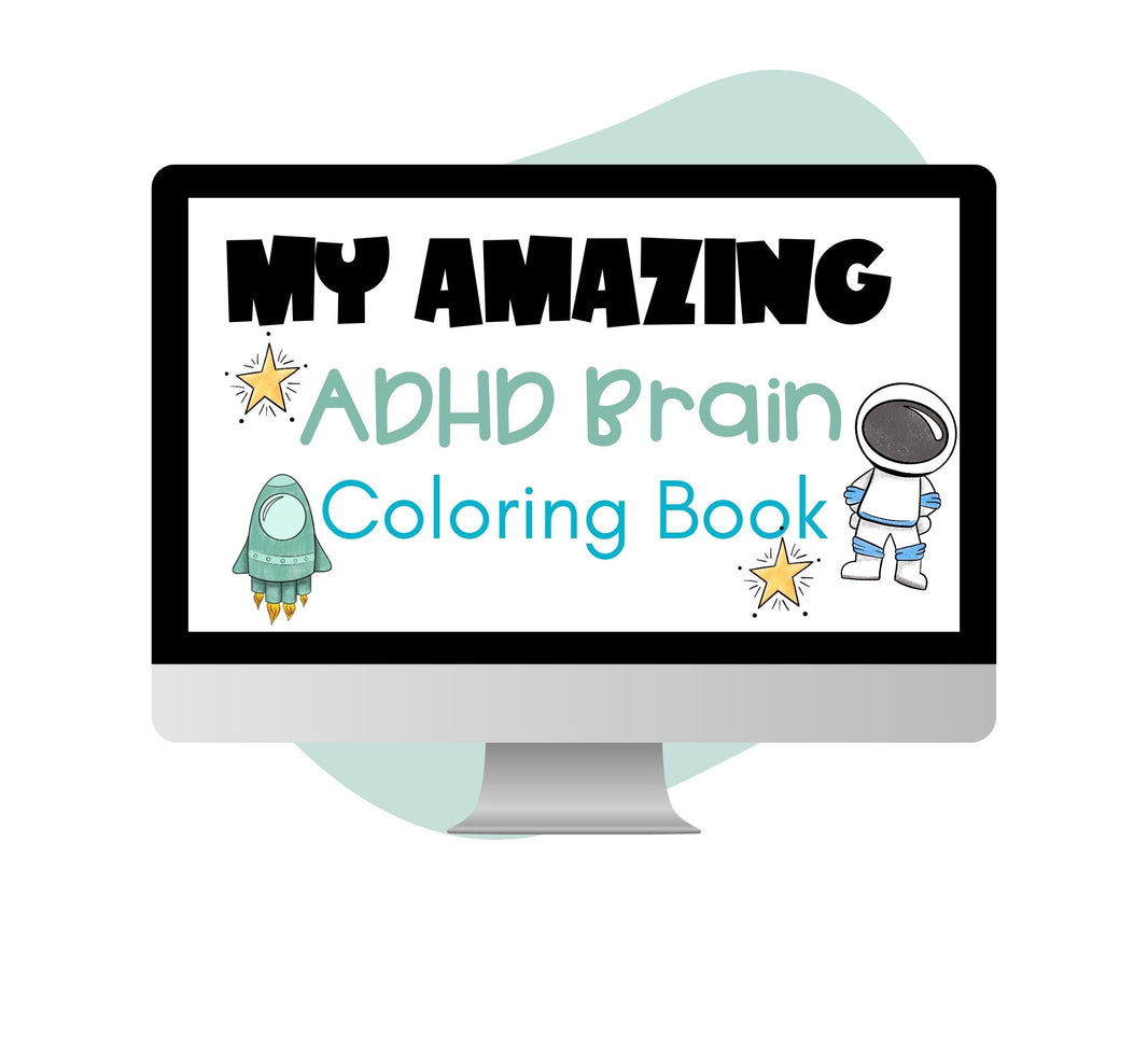 My Amazing ADHD Brain Coloring Book – Pop Sugar Cafe