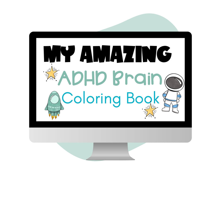 My Amazing ADHD Brain Coloring Book – Pop Sugar Cafe