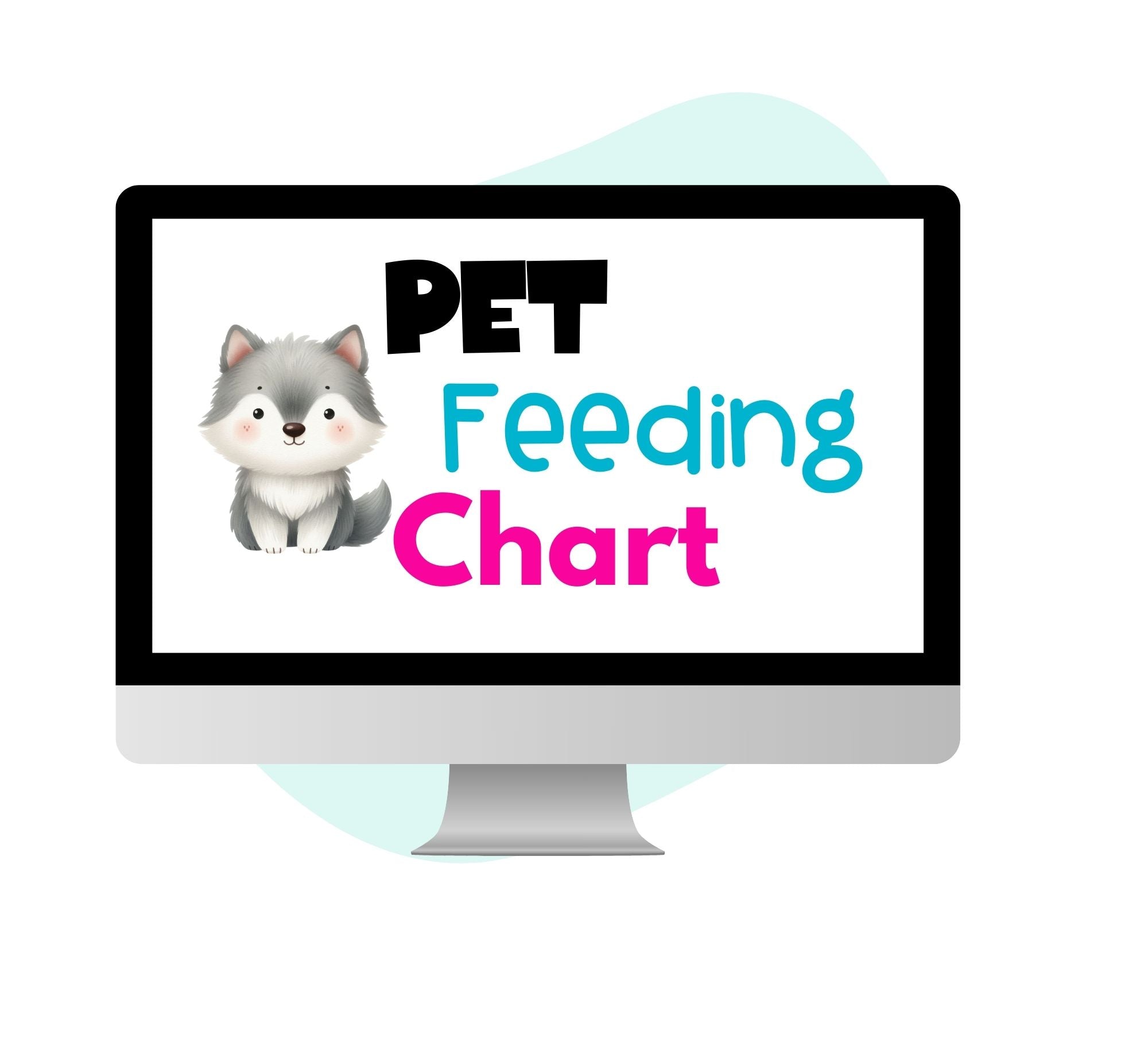 Pet Chore Charts for Kids – Color and Black & White – Pop Sugar Cafe