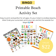 Beach Activity Set - Printable Fun for Kids – Pop Sugar Cafe